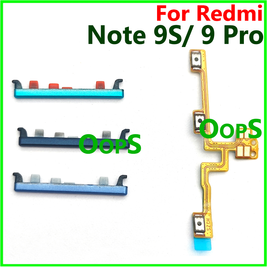 Power Volume Button Flex For Xiaomi Redmi Note 9S 9s 9 Pro Phone On Off ...