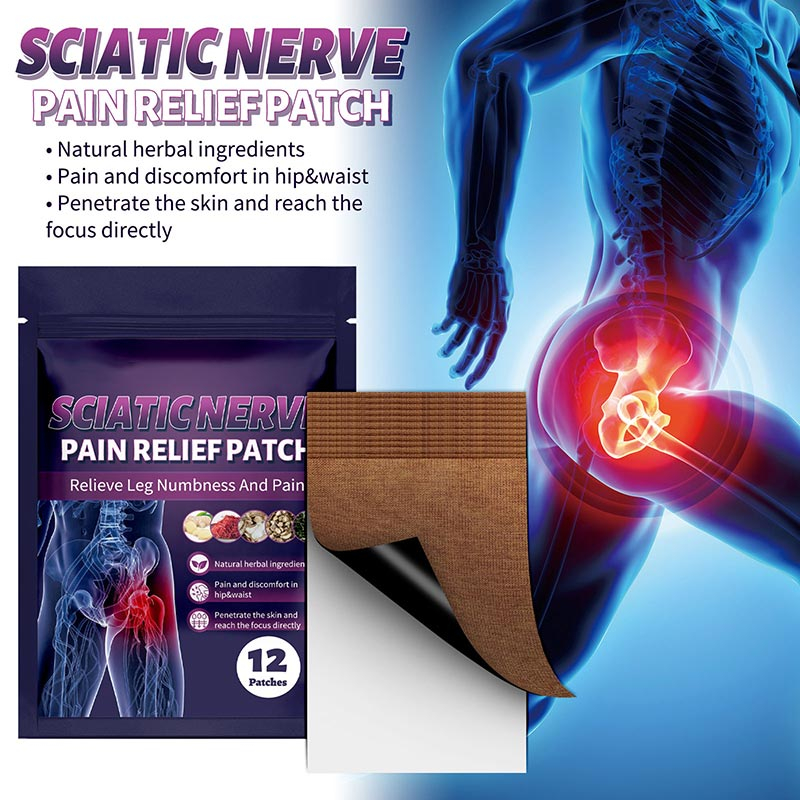 12Pcs Sciatica Nerve Relief Patch Heating Body Meridians Plaster Hip ...