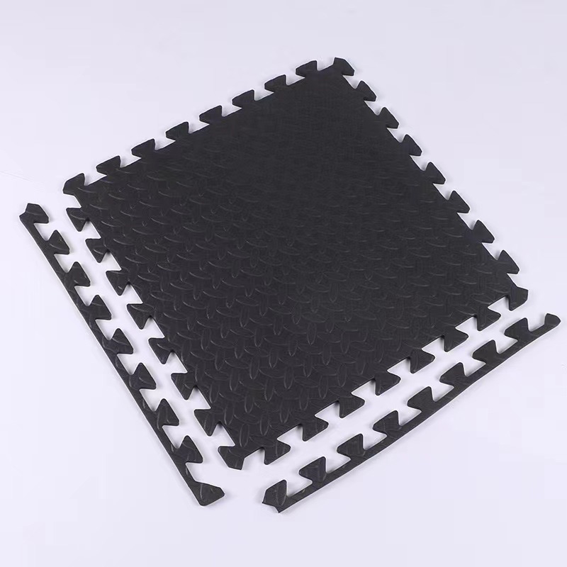 Gym Puzzle Mat Exercise Floor Mat Interlocking Tiles 24"x24" For Home ...