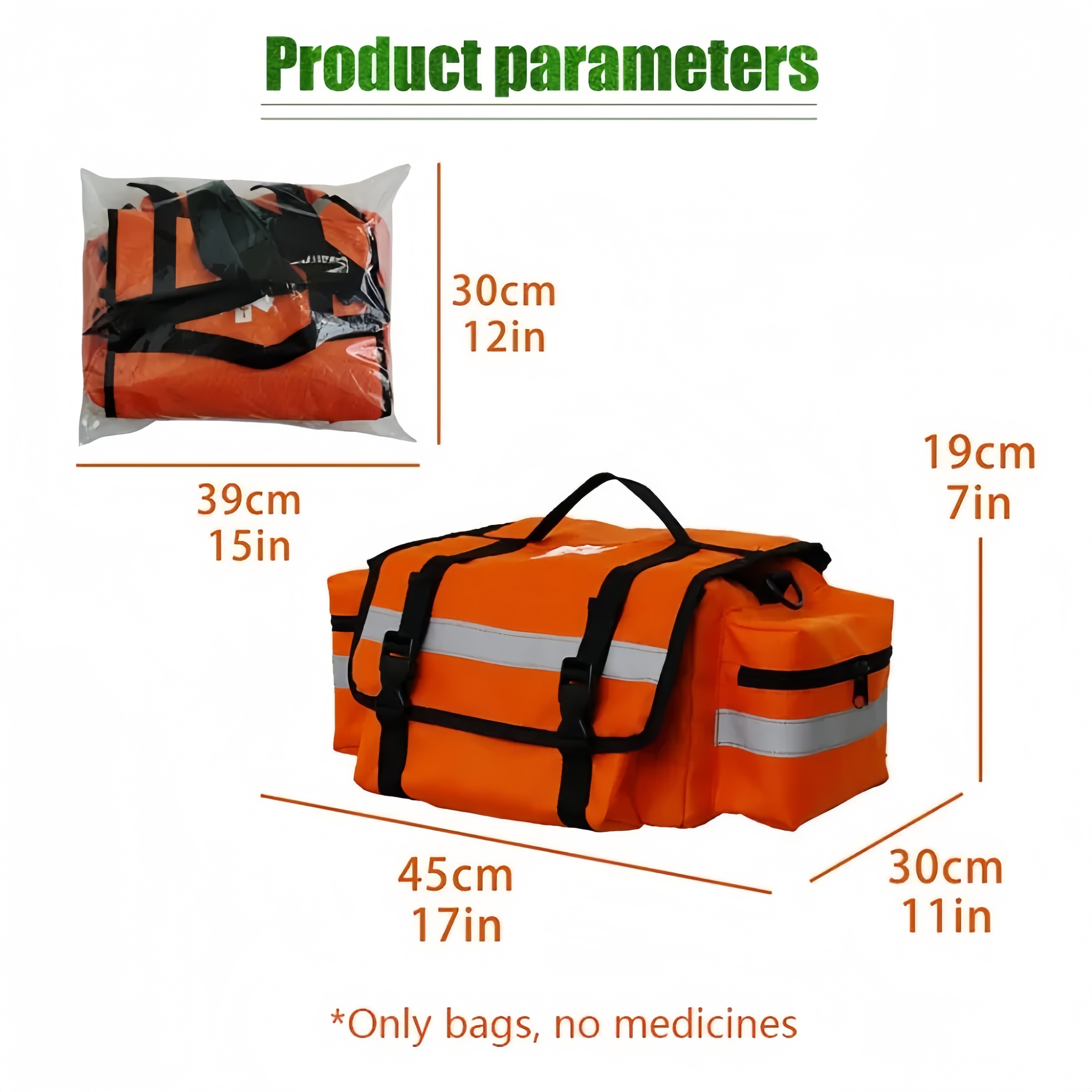 UMA 26L Trauma Bag Family Medicals Bag Emergency Package Outdoor First ...