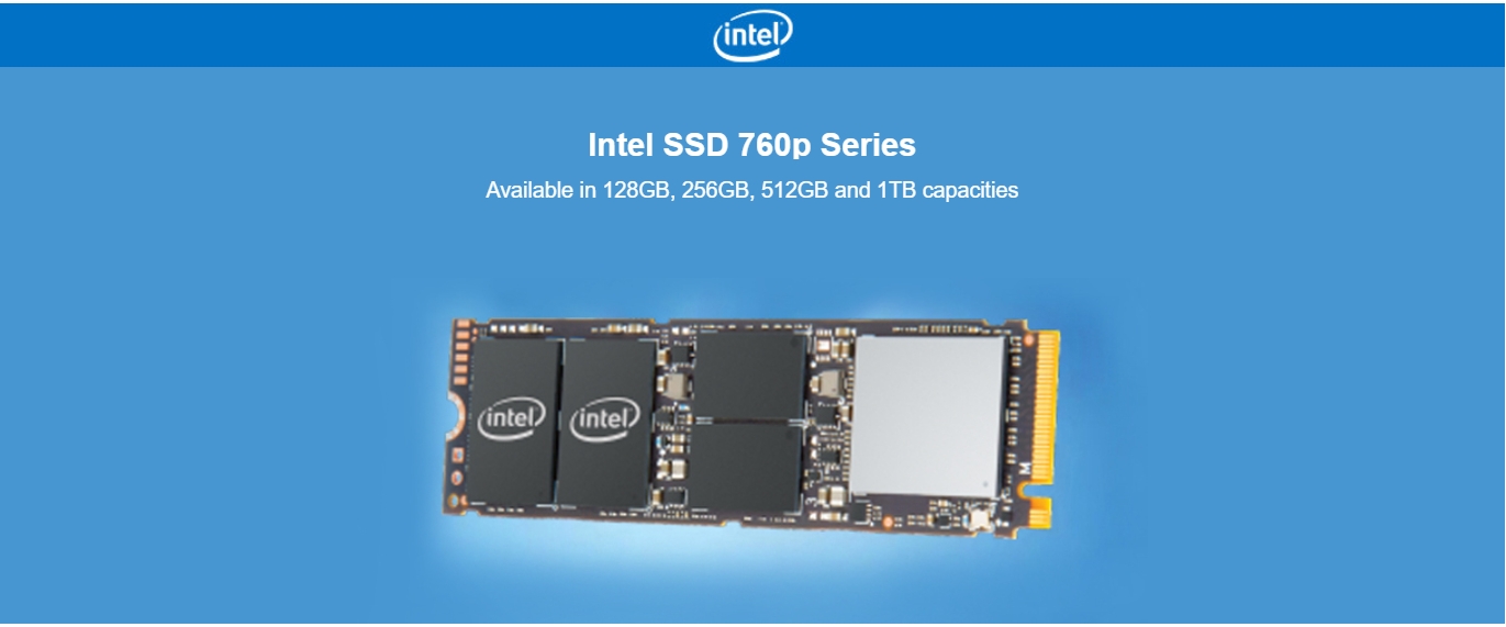 Intel 760P/7600P Series M.2 2280 128GB 256GB 512GB PCIe 3.1 x4 (NVME ...