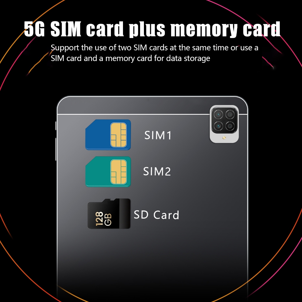 Original 5G Smart Tablet 12GB + 512GB Tablet Dual Sim Card 10.1 inches ...