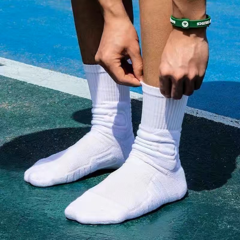 [MAOINGMEN] Actual Combat Basketball Socks Men's Mid-Length Tube Sports ...