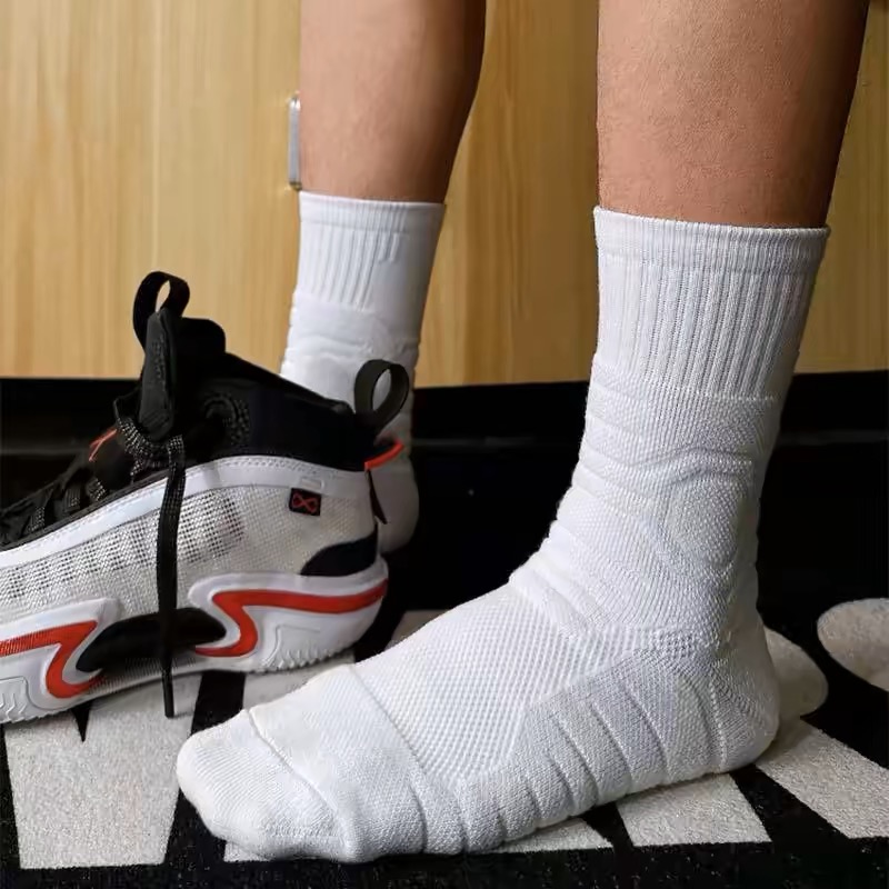 [MAOINGMEN] Actual Combat Basketball Socks Men's Mid-Length Tube Sports ...