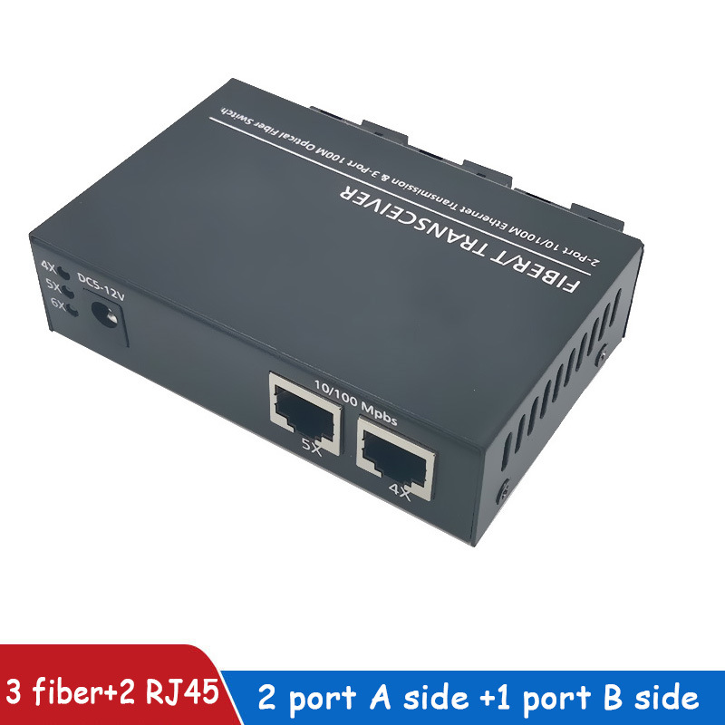 Reverse POE 100M Fast Ethernet Switch Convert 25KM Fiber Media ...