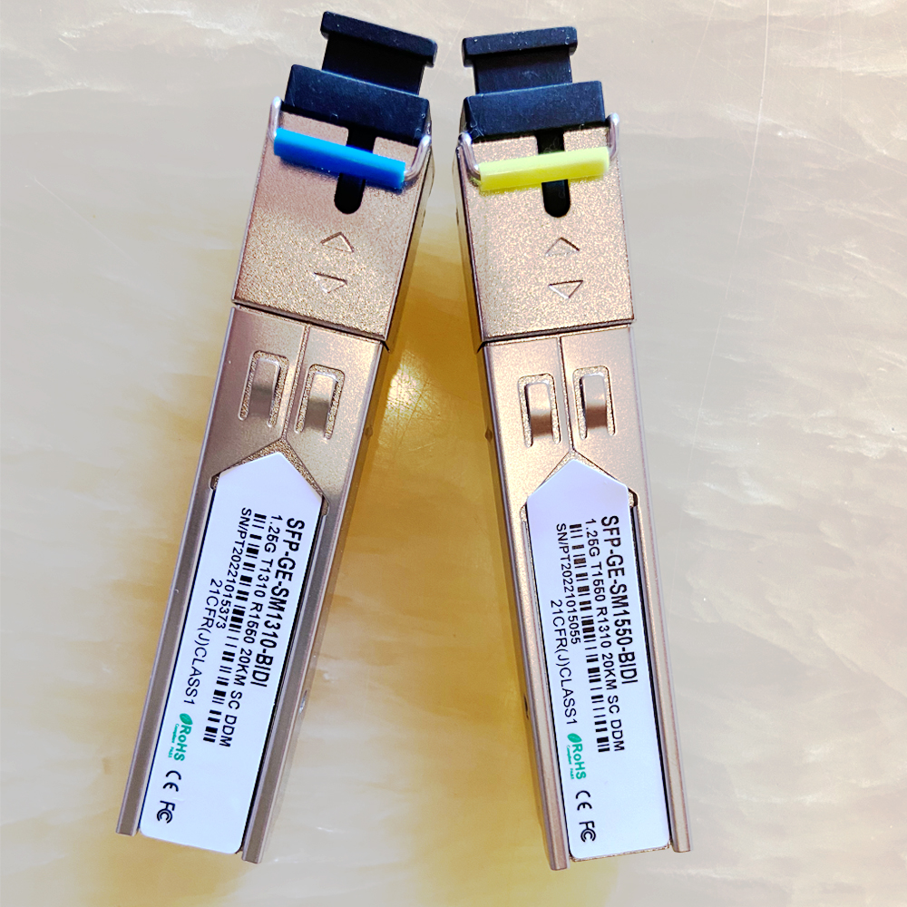 1 Pair Single Mode SC Connector Optical fiber Transceiver Compatible ...