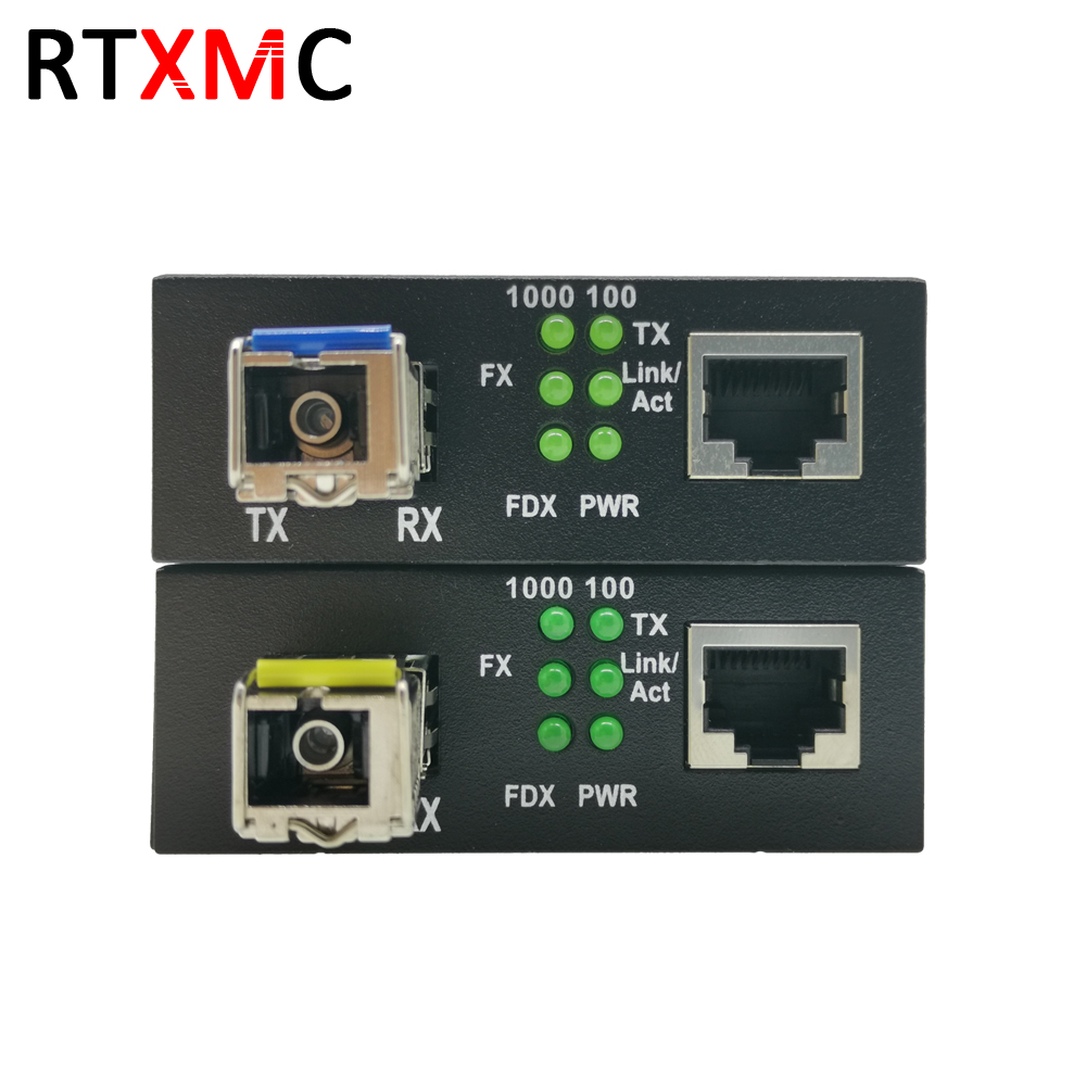 Gigabit Media Converter SFP Transceiver Module 1000Mbps Fast Ethernet ...