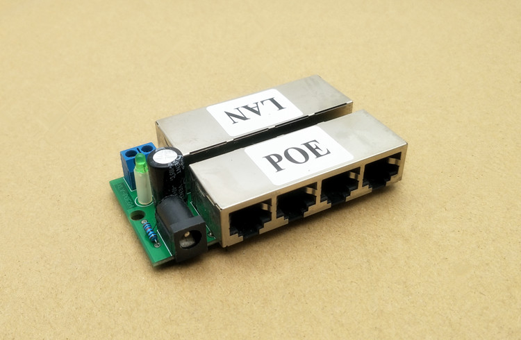 4 Ports POE Injector Power Switch Passive Supply Module Combiner ...