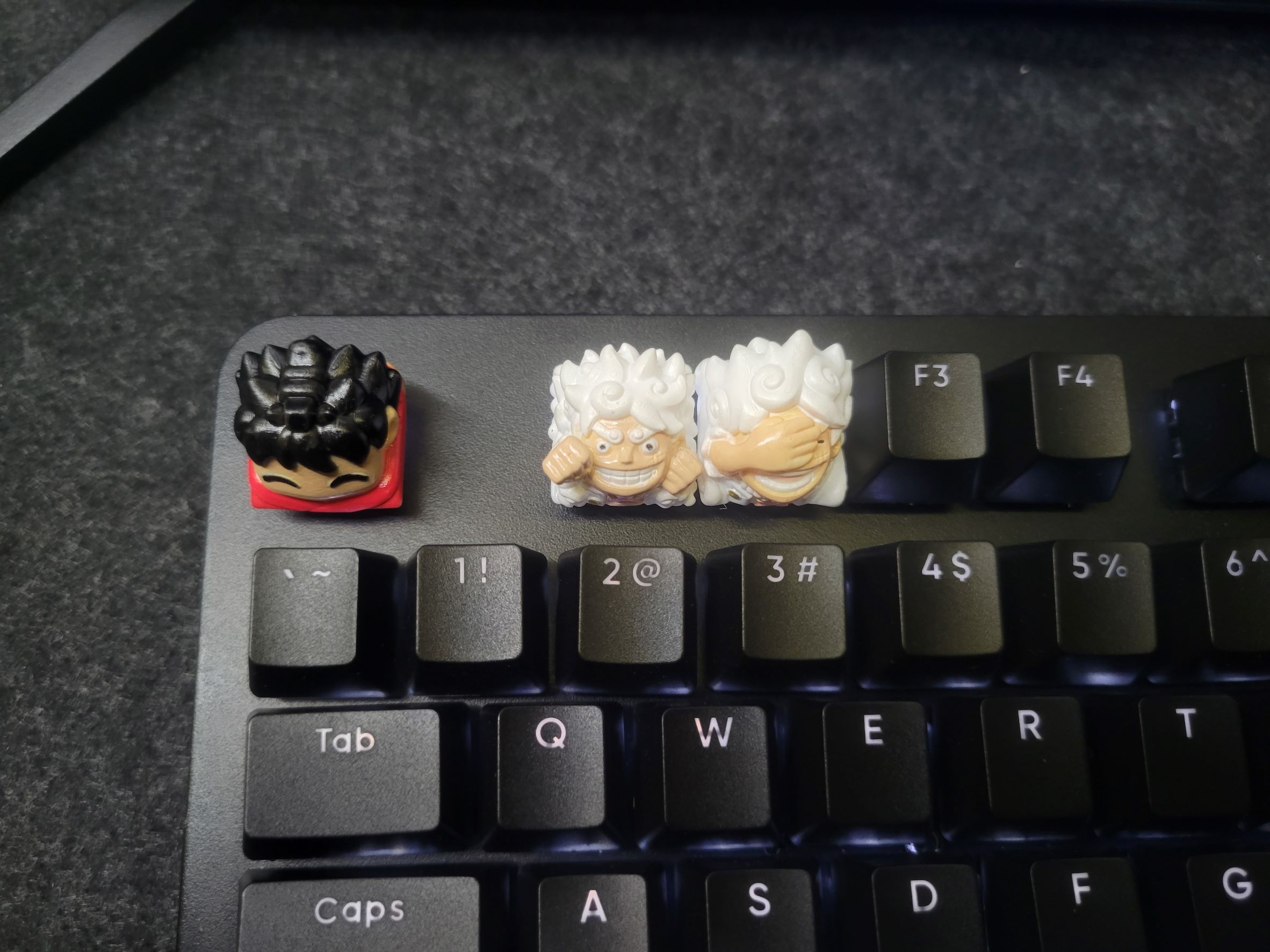 3D Cartoon One Piece Style Key Cap For Mechanical Keyboard, Hand Made ...