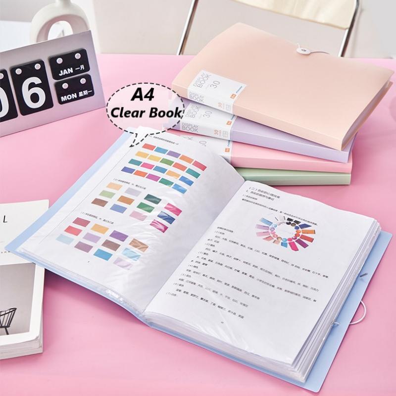 Clear Book Long Expanding File Folder Clear Folder Organizer Paper ...