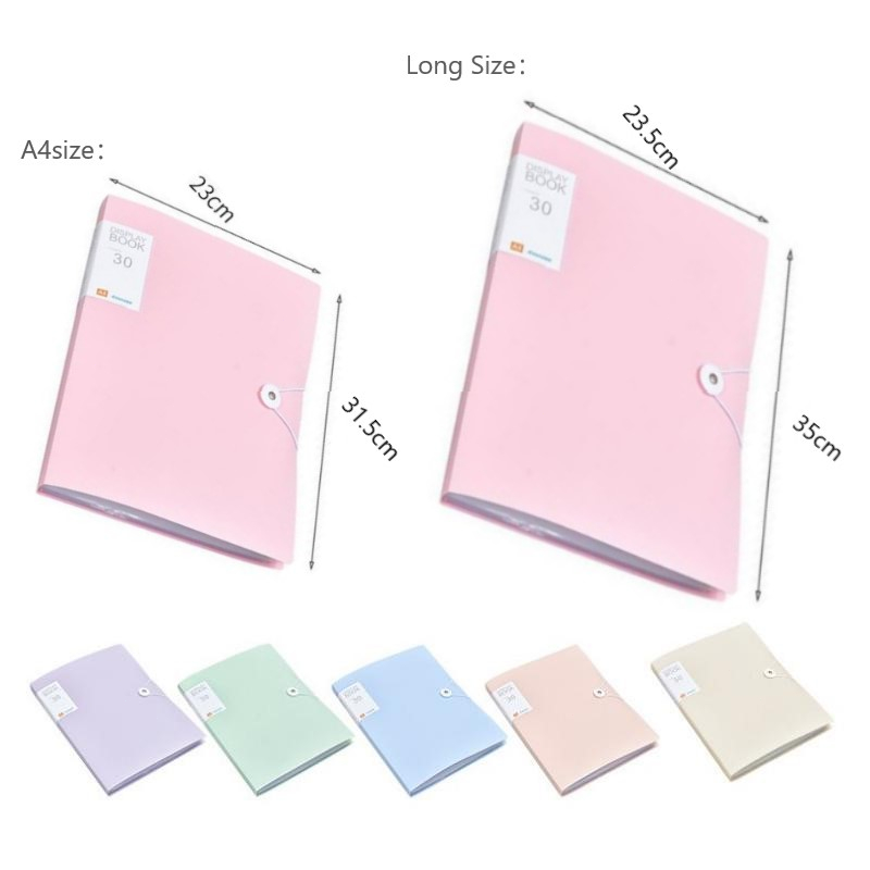 Clear Book Long Expanding File Folder Clear Folder Organizer Paper ...