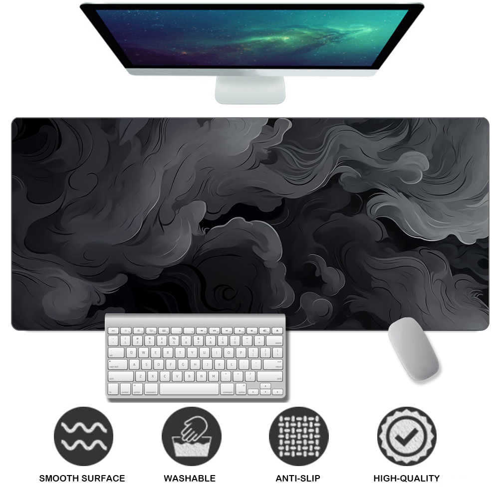 Cloud Mousepad Extended Mousepad Large Gaming Mousepad Stitched Edge ...