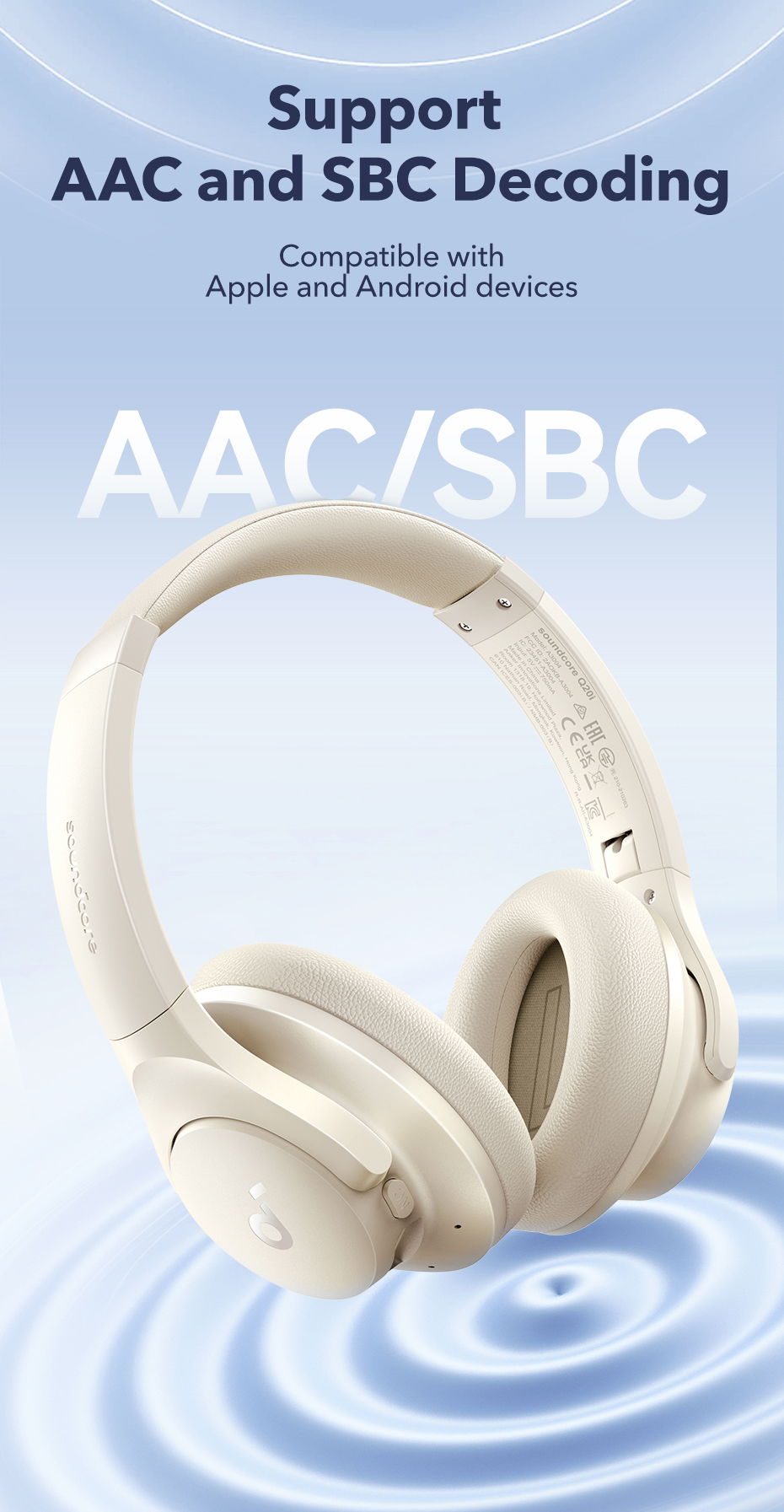 Soundcore by Anker Q20i Headphones Hybrid Active Noise Cancelling ...