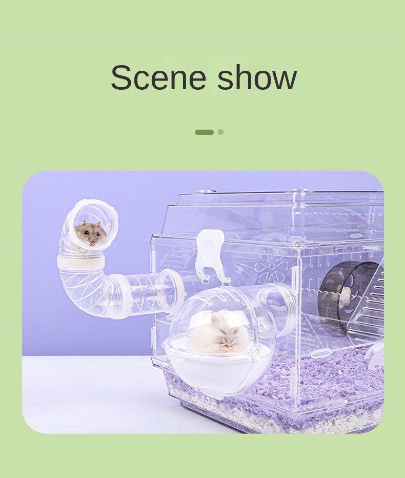 Hamster External Pipe Toy Golden Bear DIY Landscaping Set Pipe Hamster ...