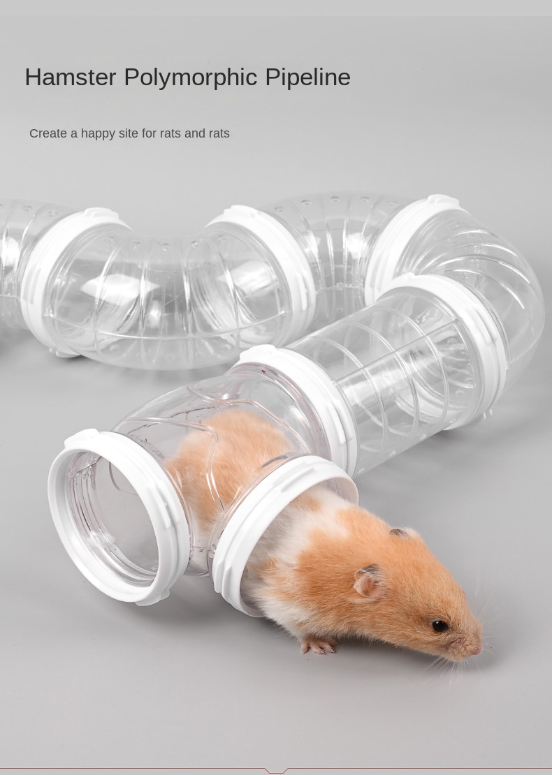 Hamster External Pipe Toy Golden Bear DIY Landscaping Set Pipe Hamster ...