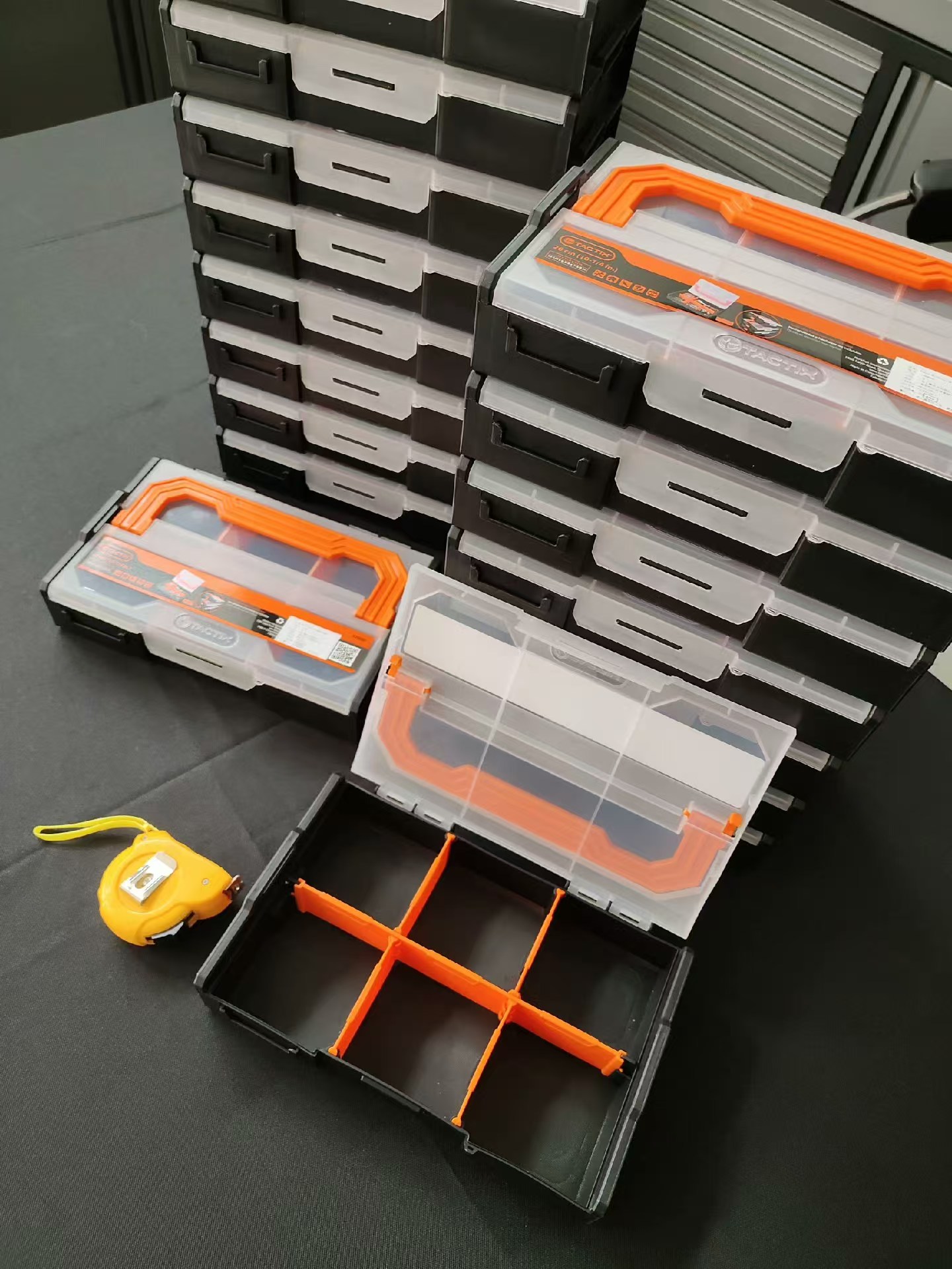 Tactix 320080Stackable Parts Box Combinable Small Box Plastic Multi ...