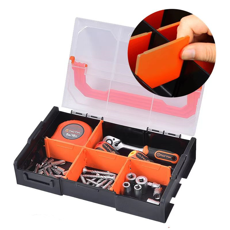 Tactix 320080Stackable Parts Box Combinable Small Box Plastic Multi ...