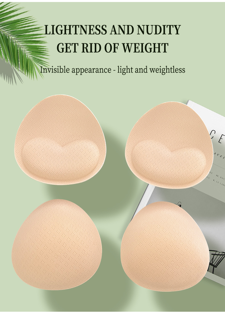 1/2 Pairs Replaceable Triangle Chest Pads Comfortable Breathable Plug ...