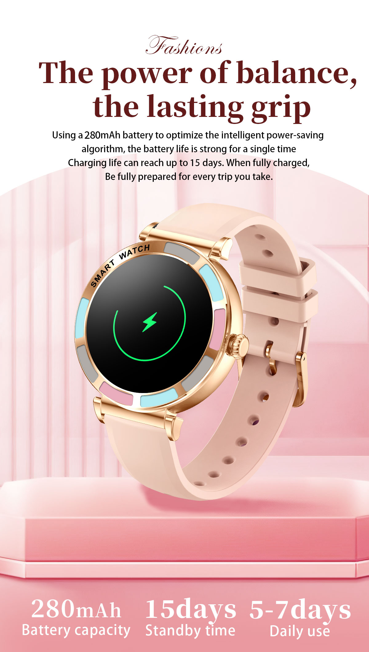 Aolon LILY R2 Smart Watch For Woman 41mm Original Female Health Message ...