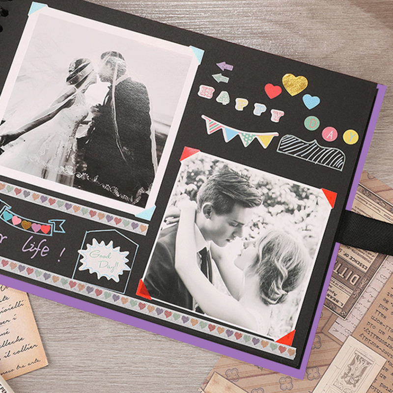 【Ship in 24h】20/30/40 Sheets Scrapbook DIY Photo Album Photobook For ...