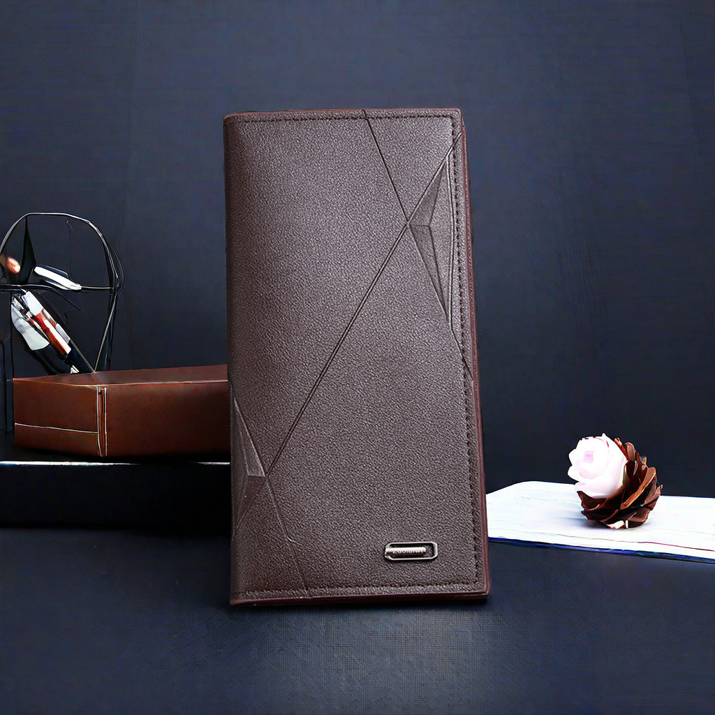New Men's Wallet Men's Long Wallet Men's Youth Thin Soft Wallet Multi ...