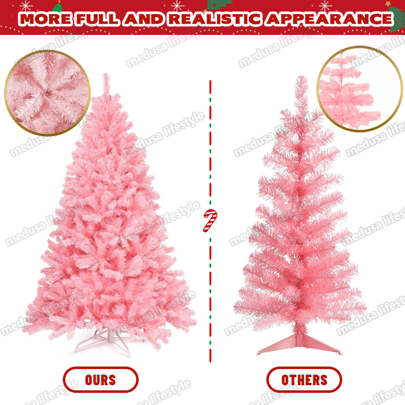 Pink 4FT/5FT/6FT Christmas Tree Decoration For Home 2024 Christmas Tree ... Pink 4FT/5FT/6FT Christmas Tree Decoration For Home 2024 Christmas Tree ...