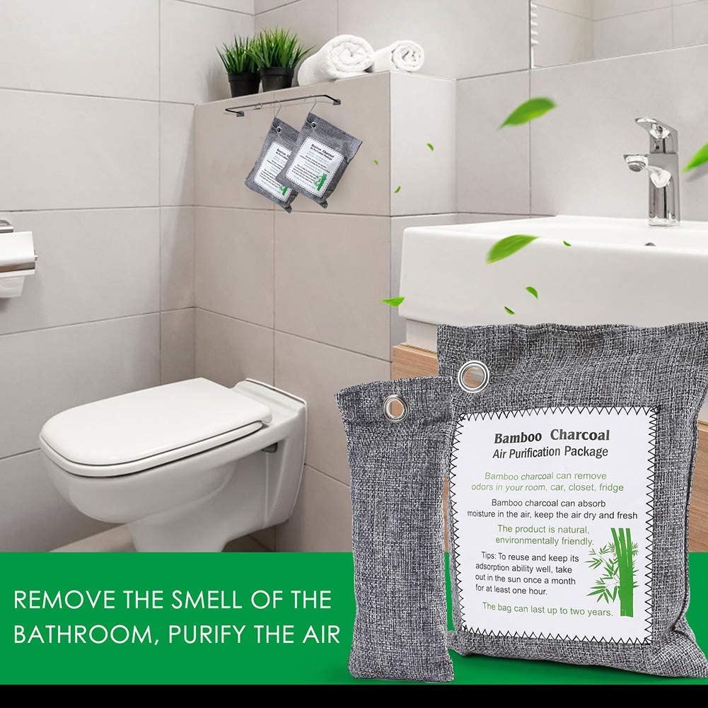 500g Activated Bamboo Charcoal Bag Odor Remover Air Purifying Bags Car ...