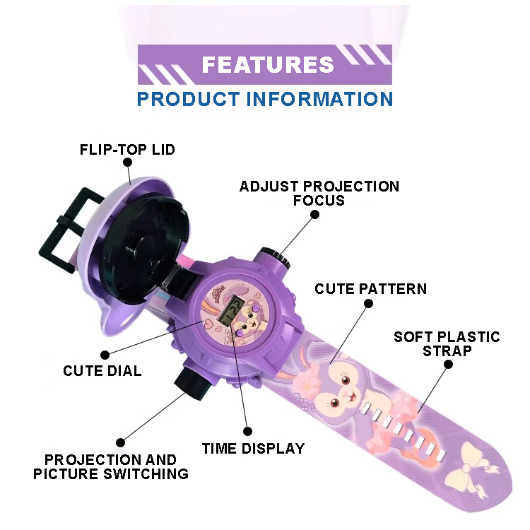 Kuromi Watch For Kids Projection Watch Digital Watch Kids Sports ...