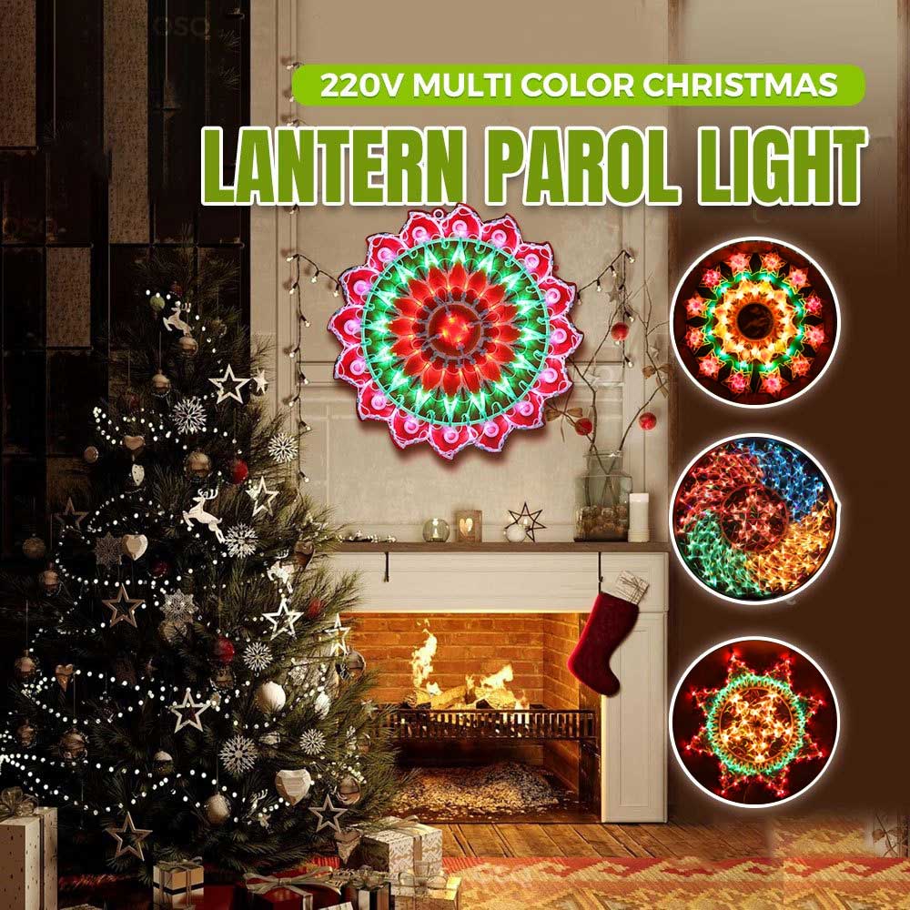 Homemory MultiColor Christmas Lantern Parol Lights Decoration Circular ...