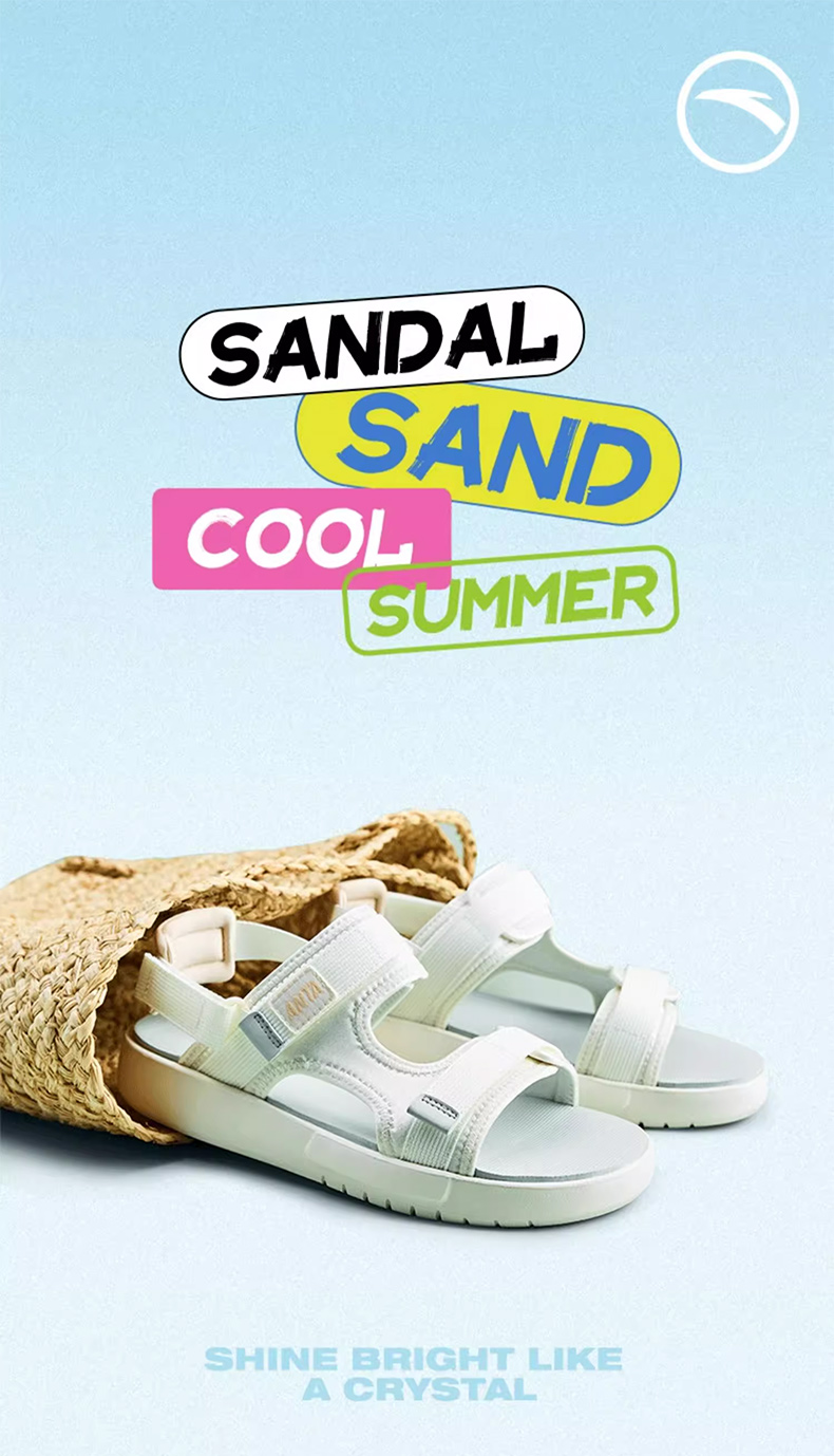 ANTA Women Beach Sandals Comfortable Non-slip Casual Versatile ...