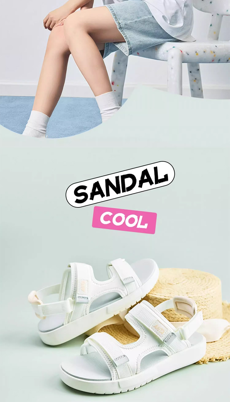 ANTA Women Beach Sandals Comfortable Non-slip Casual Versatile ...