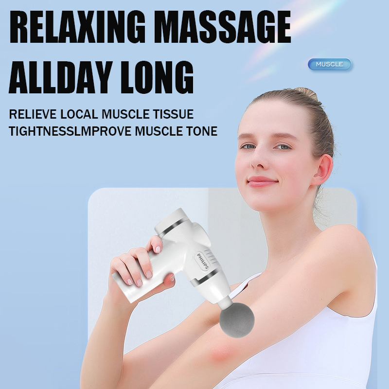 Philips Fascial Gun Muscle Relaxation Massager 8 Adjustable Speed 12 ...