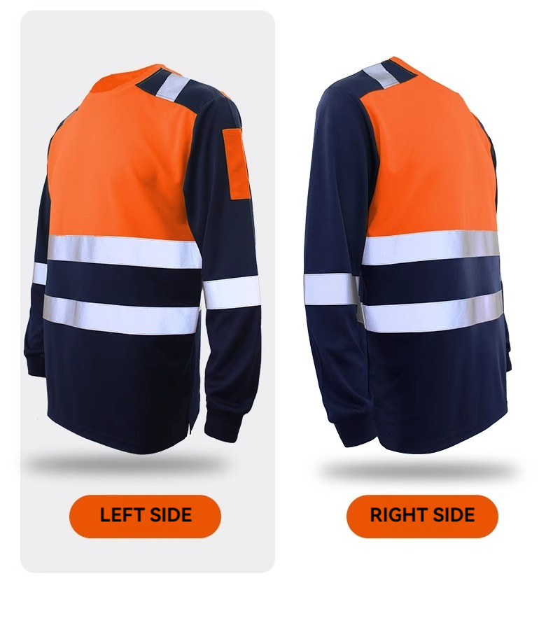 Reflective Shirt for Men Construction Long Sleeve Mining Safety Shirts ...
