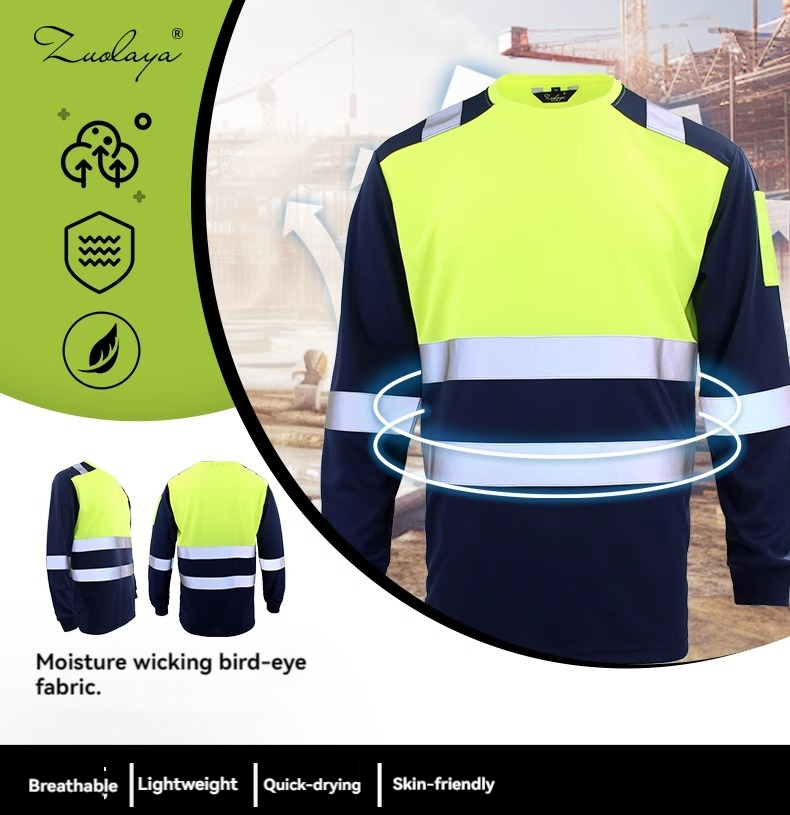 Reflective Shirt for Men Construction Long Sleeve Mining Safety Shirts ...