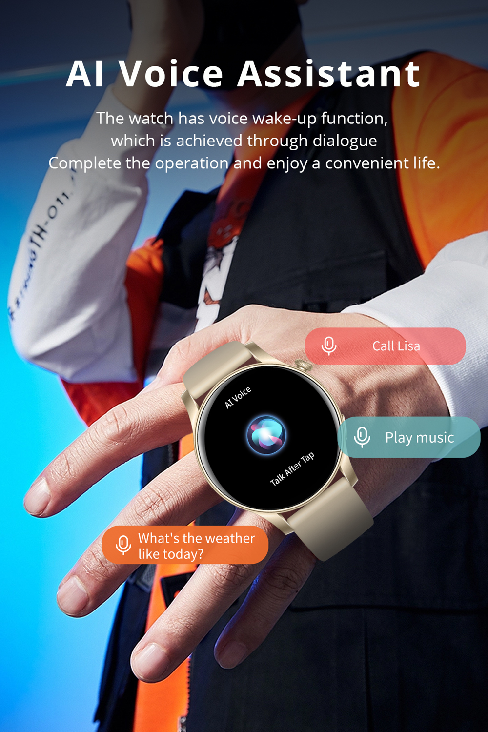 COLMI V73 Amoled Screen Smart Watch Bluetooth Calling IP67 Waterproof ...