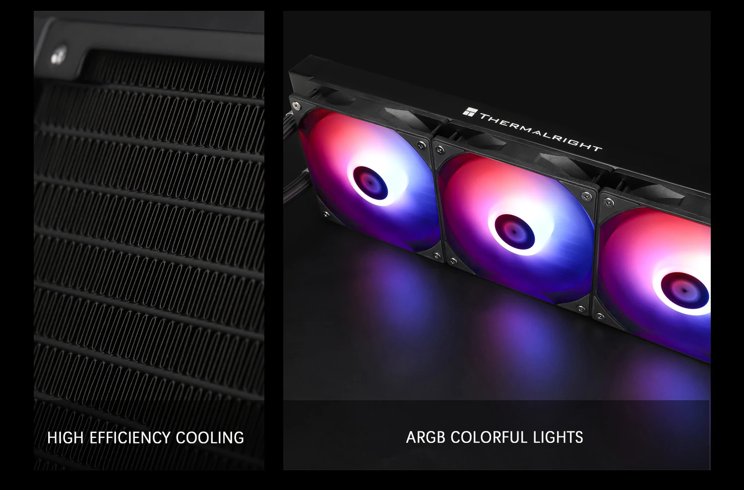 Thermalright Liquid CPU Cooler ARGB Fans , Double PWM with S-FDB ...