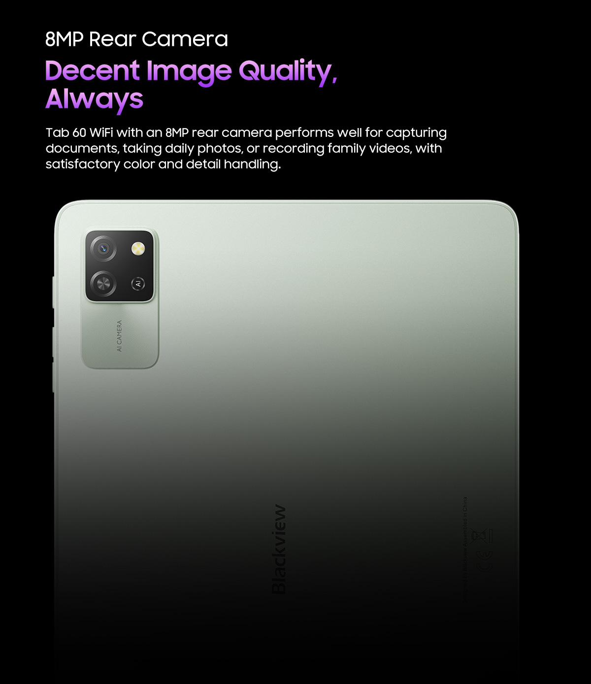 Blackview Tab 60 WIFI Android 14 Tablet (10.1'' /4GB +128GB) Octa-core ...