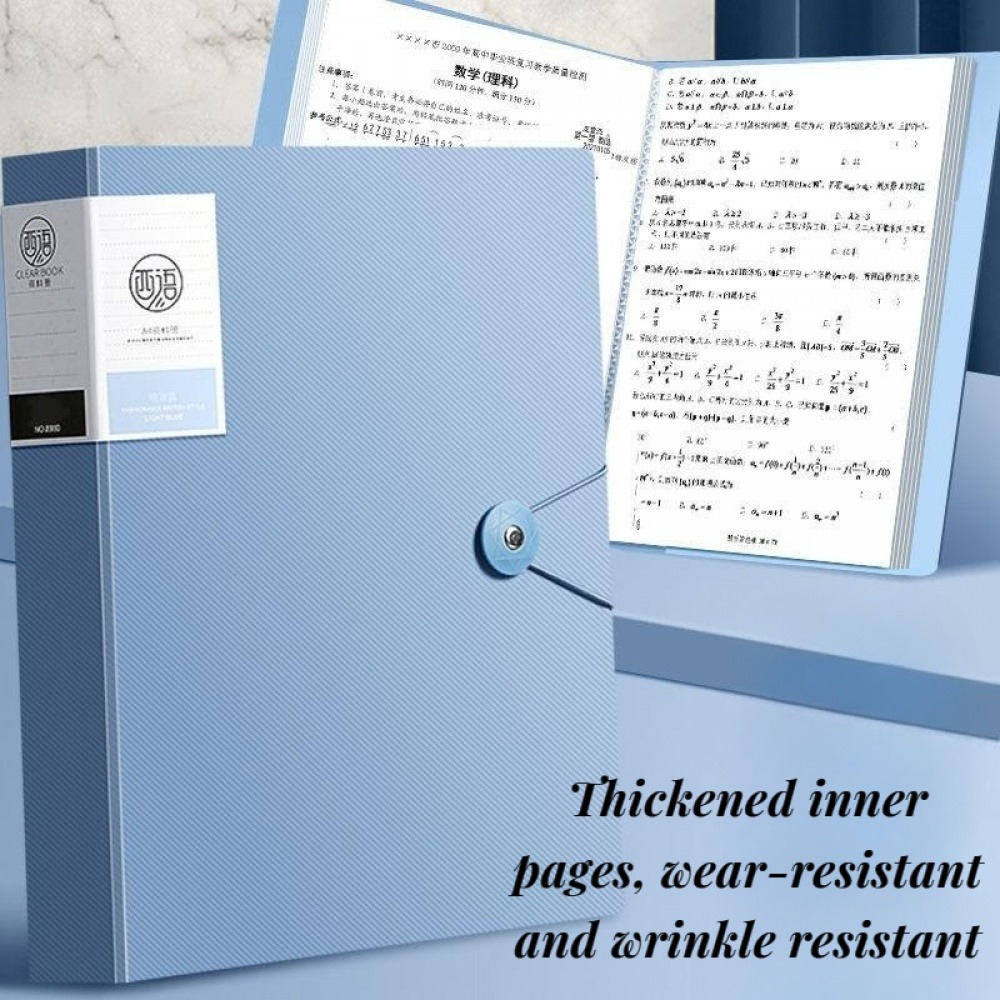 Clear Book Long Document Organizer Expanding Folde File Organizer ...