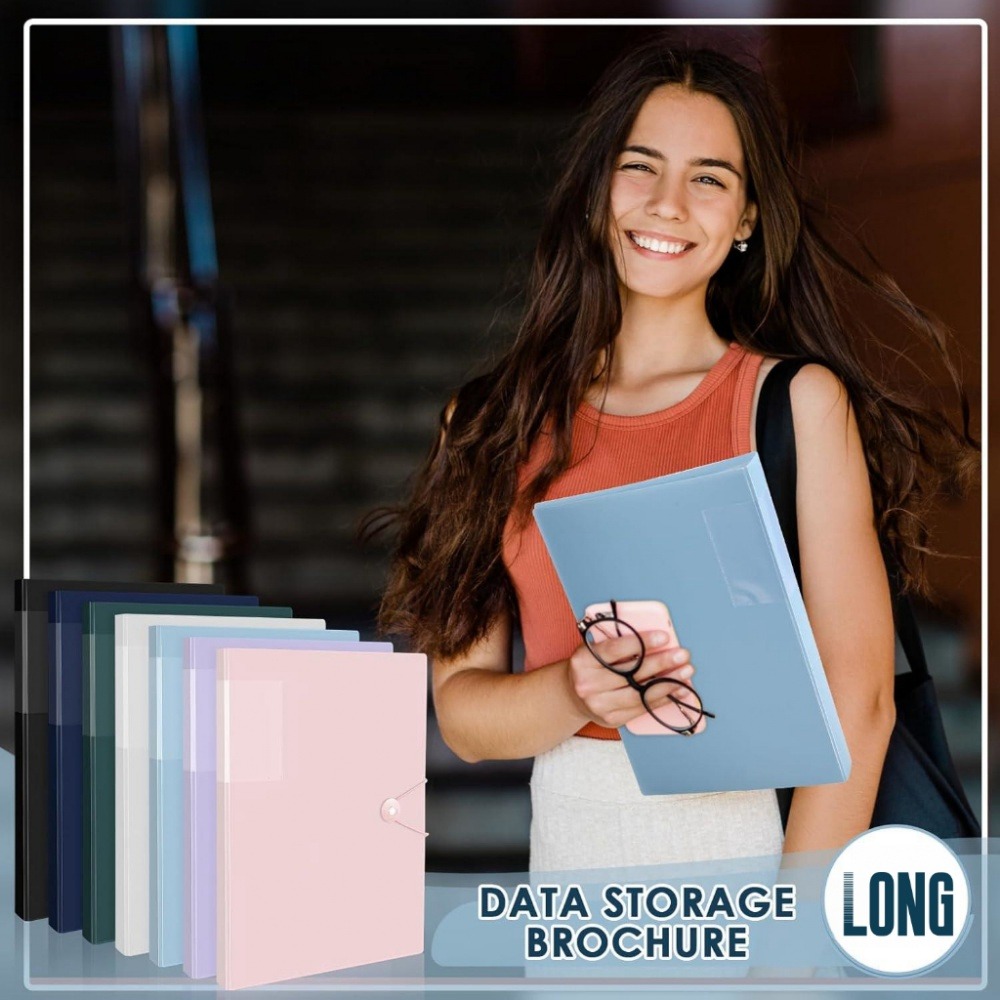 Clear Book Long Document Organizer Expanding Folde File Organizer ...