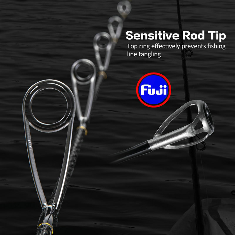 GOTURE POLLUX Slow Jigging Rod 30T Carbon Fuji Guide Ring Carbon ...