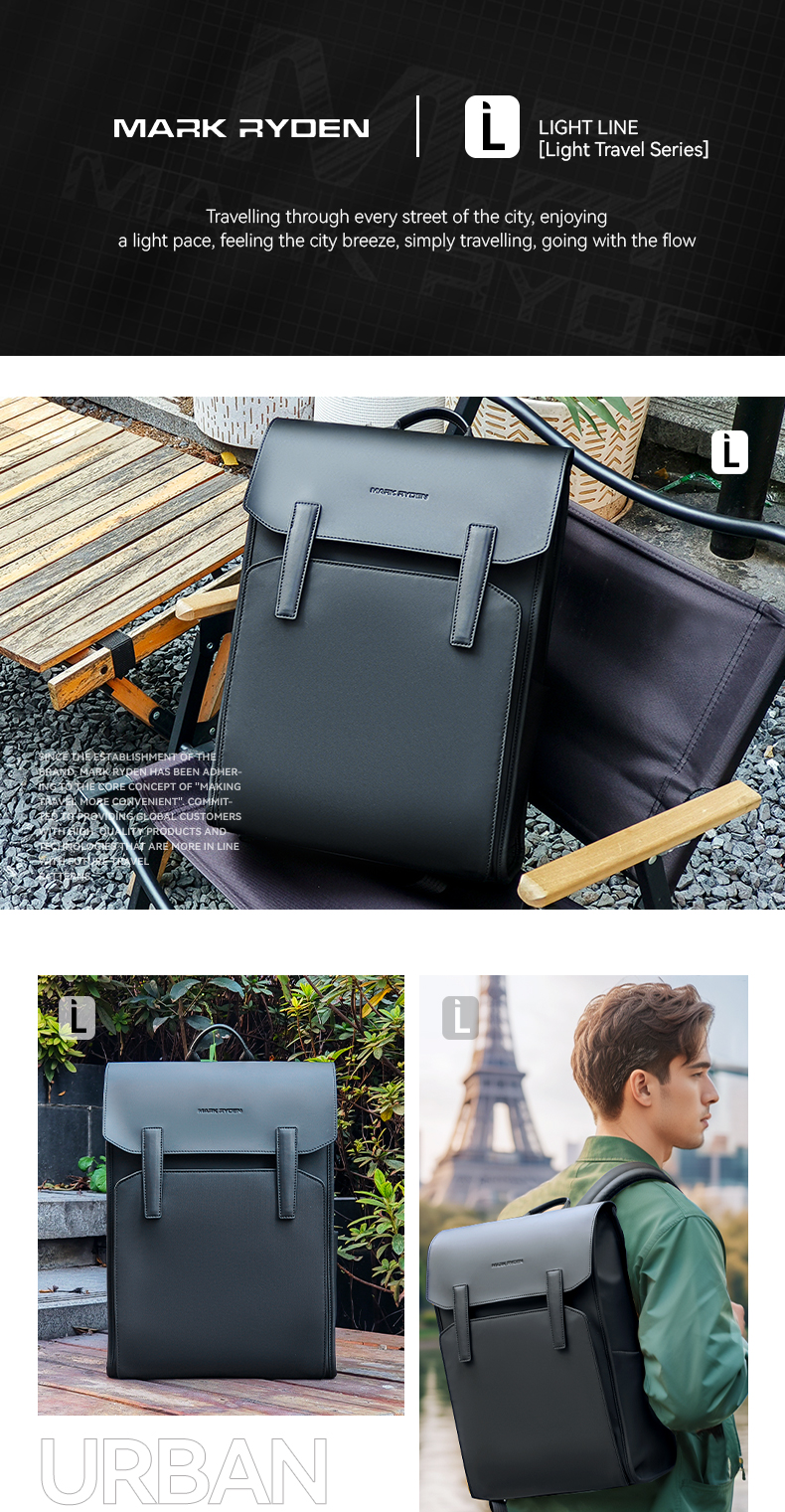 MARK RYDEN Backpack Men Light Travel Urban Bagpack | Shopee Philippines