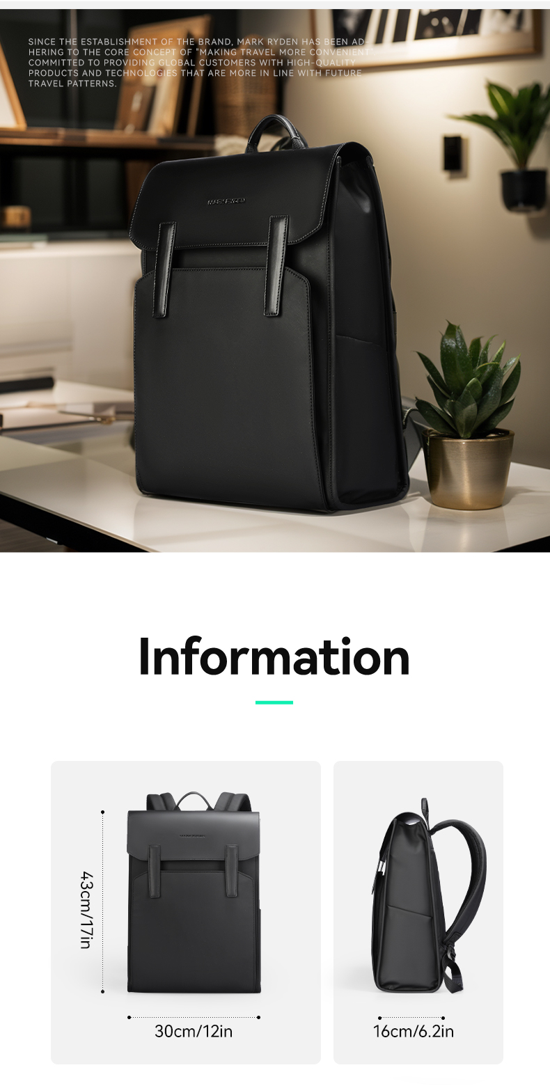 MARK RYDEN Backpack Men Light Travel Urban Bagpack | Shopee Philippines