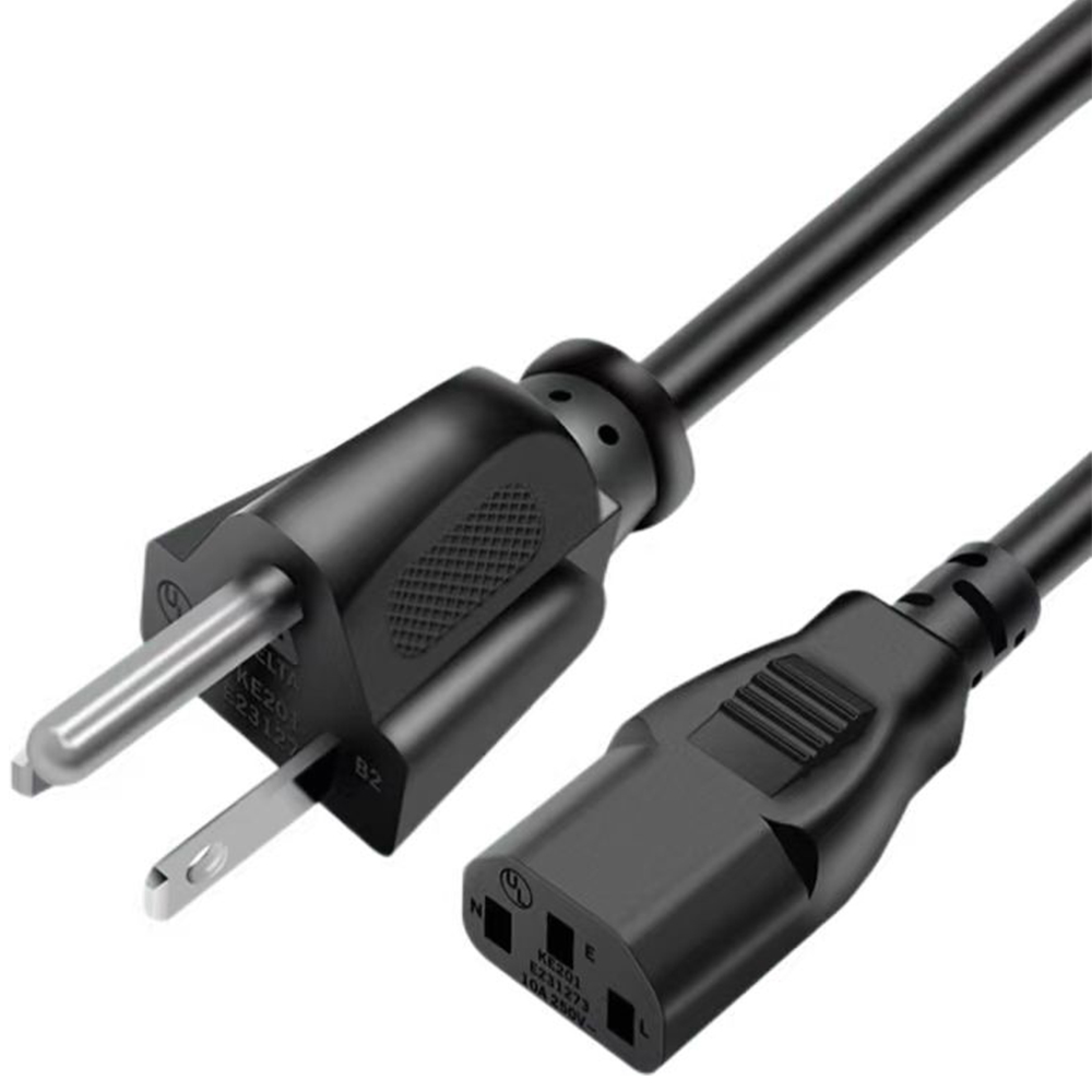 1.2m US Power Cable with Euro Plug IEC C13 AC Power Supply Extension ...