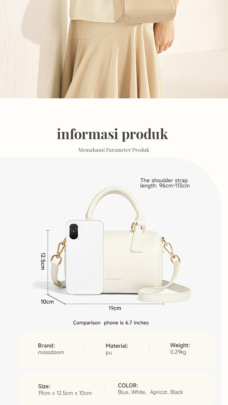 MOSSDOOM Women's Bag Bianca Bag Exquisite Unique Design Handbag ...