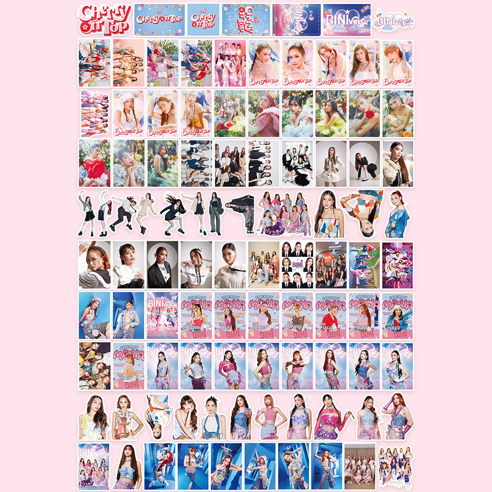 Bini Lomo Cards BINI Photocards Holographic Aiah Colet Maloi Gwen ...
