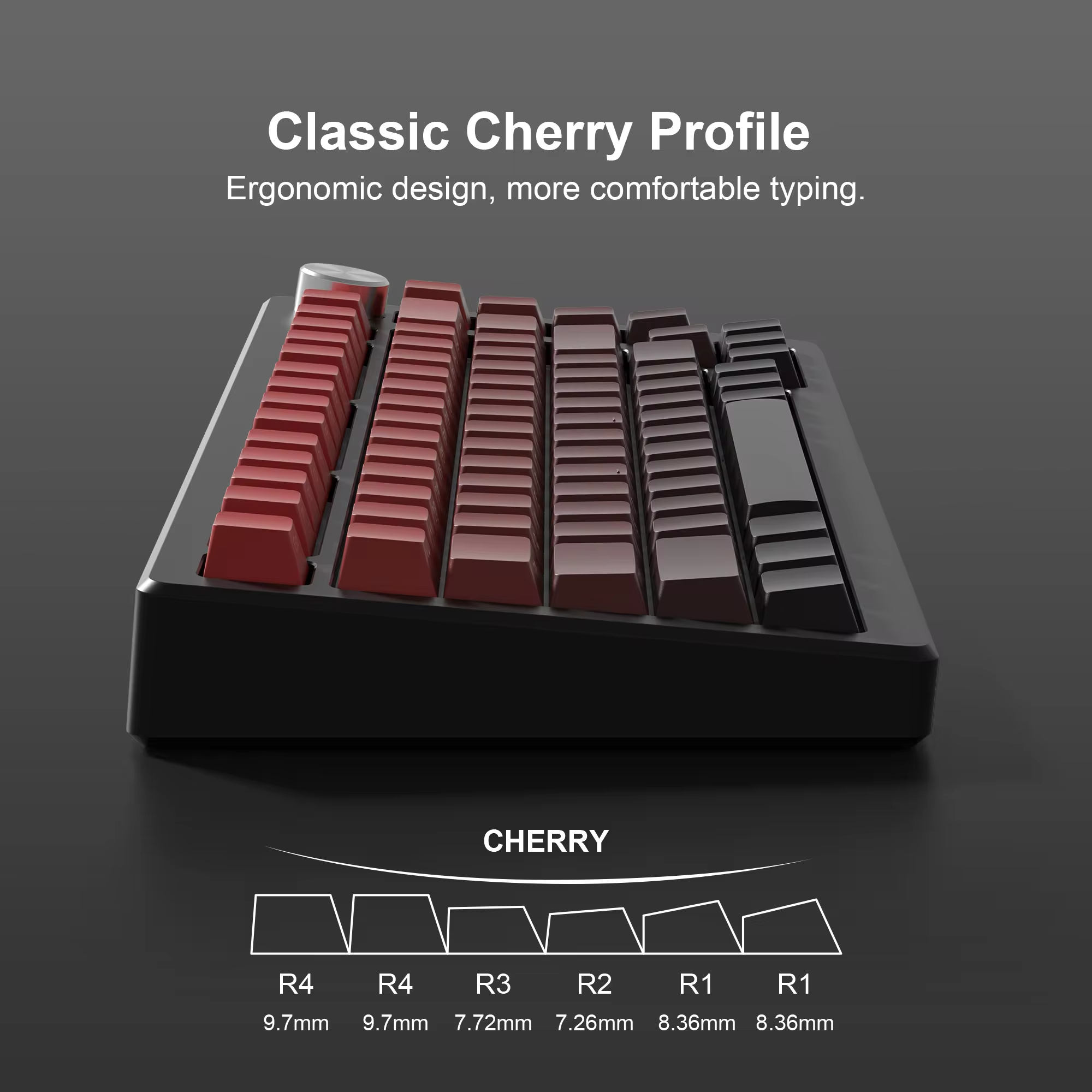 WOMIER 136 Keys Double Shot PBT Keycaps Cherry Profile Side-printed ...