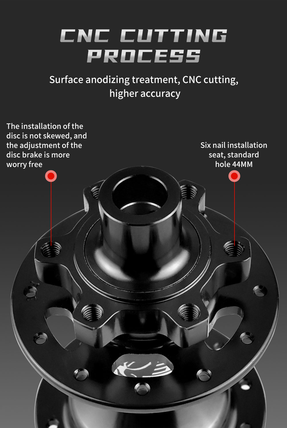 TANKE TH230 Road Bicycle Hub Front Rear 24H Folding Bike Hub Disc 4 ...