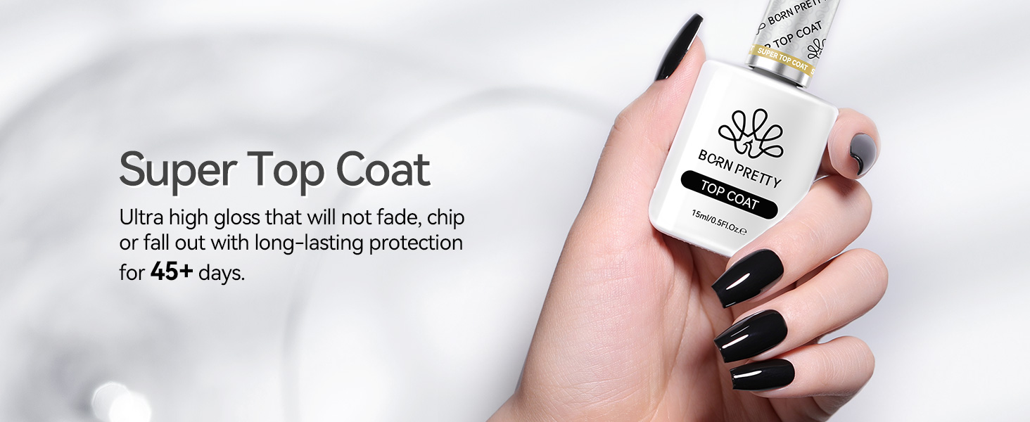 Born Pretty Gel Polish Base and Top Coat Set Long Lasting Nail Art | Shopee Philippines