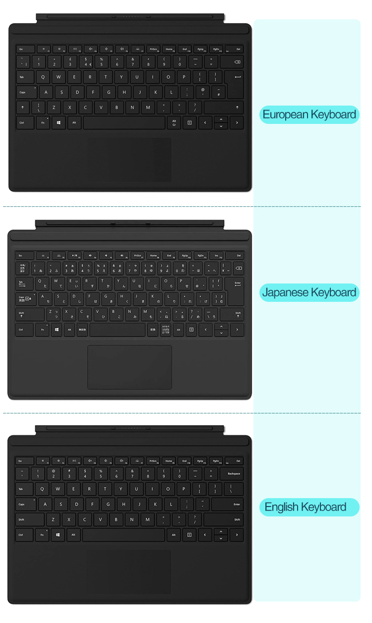 Microsoft Surface keyboard for Surface Pro 3 4 5 6 7 7+ Surface Pro 8 9 10 11 X Surface go 1 2 3 ...
