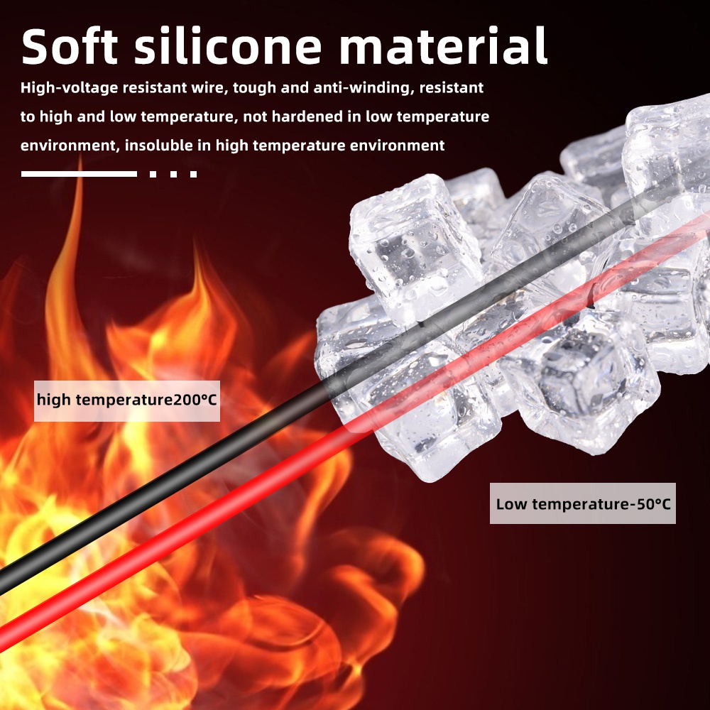 Lengthening 1000V 25A Silicone Test Lead High-precision Measurement ...
